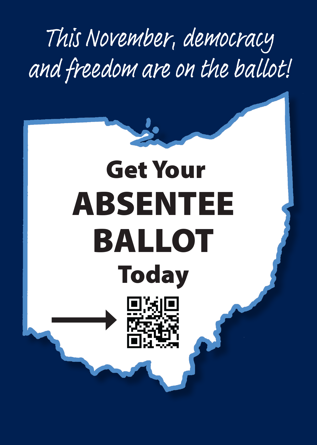 Ohio Vote By Mail Registration Campaign – Blue Wave Postcards