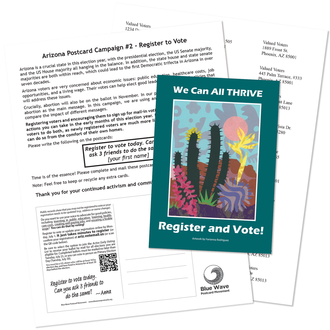 Write Postcards – Blue Wave Postcard Movement